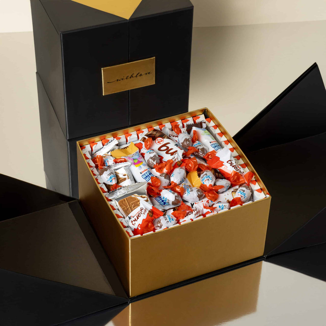Caja Premium con Ferrero Rocher y Gominolas | Regalo Elegante – Onza
